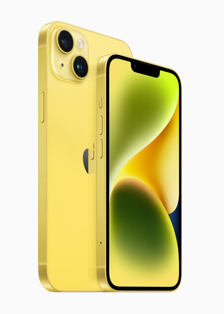 Apple ogłasza nowy, żółty kolor iPhone'a 14 i 14 Plus